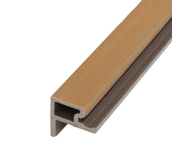 Slatted Cladding End Trim Spiced Cedar 2.5m - Chelmsford Plastic Warehouse